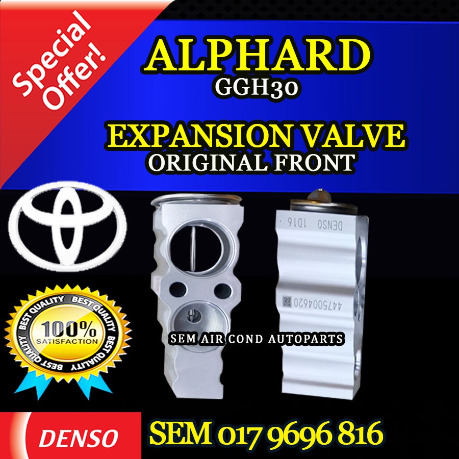 TOYOTA ALPHARD GGH30 ORIGINAL DENSO ND FRONT EXPENSION/ EXPANSION VALVE ...