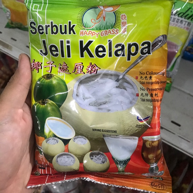 Happy Grass Serbuk Jeli Kelapa Coconut Jelly Powder 225g | Shopee Malaysia