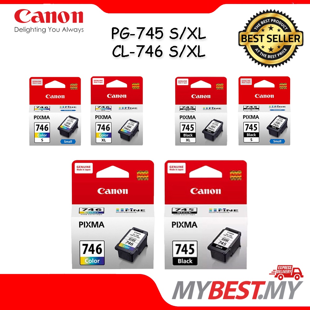 Canon Ink Cartridge PG-745s/745/745XL Black & CL-746s/746/746XL Colour ...