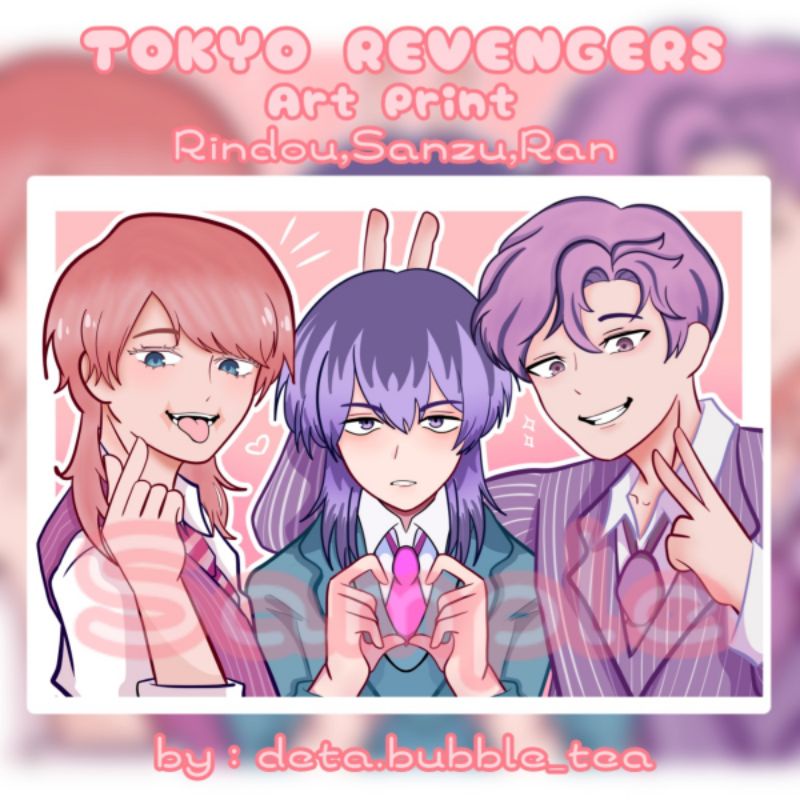 Tokyo REVENGERS ART PRINT (RAN,RIN,SANZU) | Shopee Malaysia
