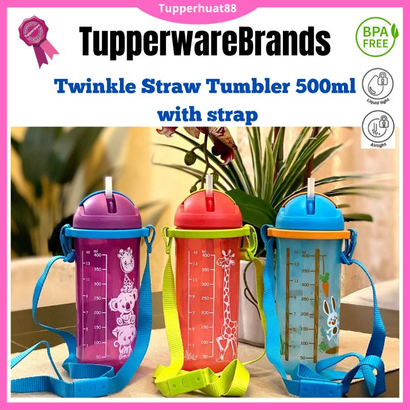 Tupperware Happy Bunny Lunch Set / Twinkle Straw Tumbler 500ml / 350ml ...