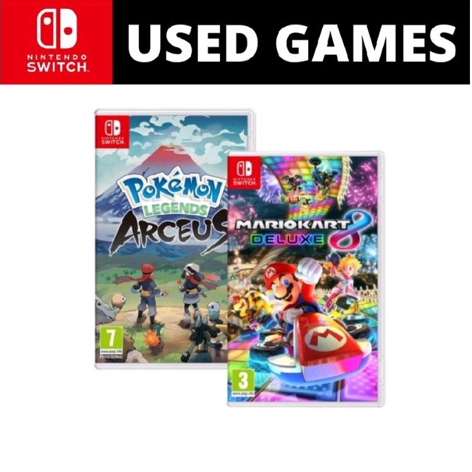 NINTENDO SWITCH USED GAMES Eng (Super Mario ,Pokemon,Monster Hunter ...