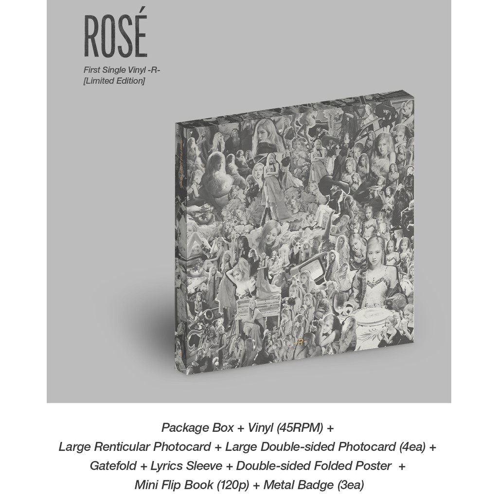 BLACKPINK ROSE -R- Vinyl LP First Single -R- Rosé (Limited Edition ...