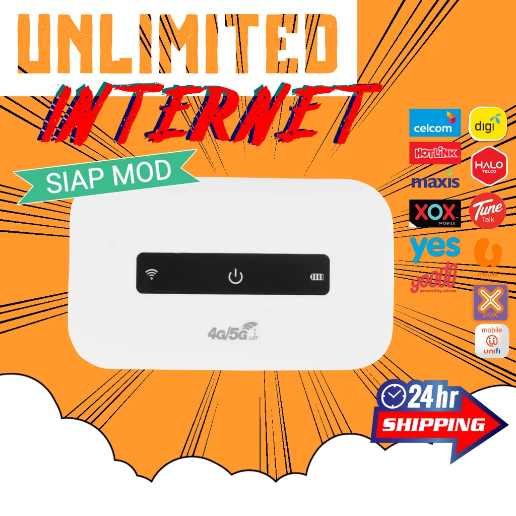 Modified 4G LTE Pocket WiFi Modem D6 Portable MiFi Router Unlimited ...