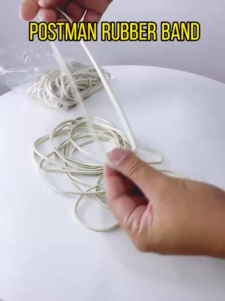 Postman Rubber Band Big White Lastik Getah Lastic Gelang Putih Besar ...