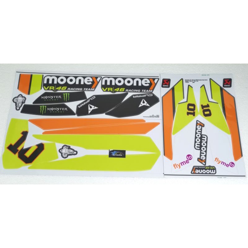 YAMAHA Y15ZR V1 V2 COVER SET STICKER STRIPE (50) 2022 MOTO GP MOONEY ...