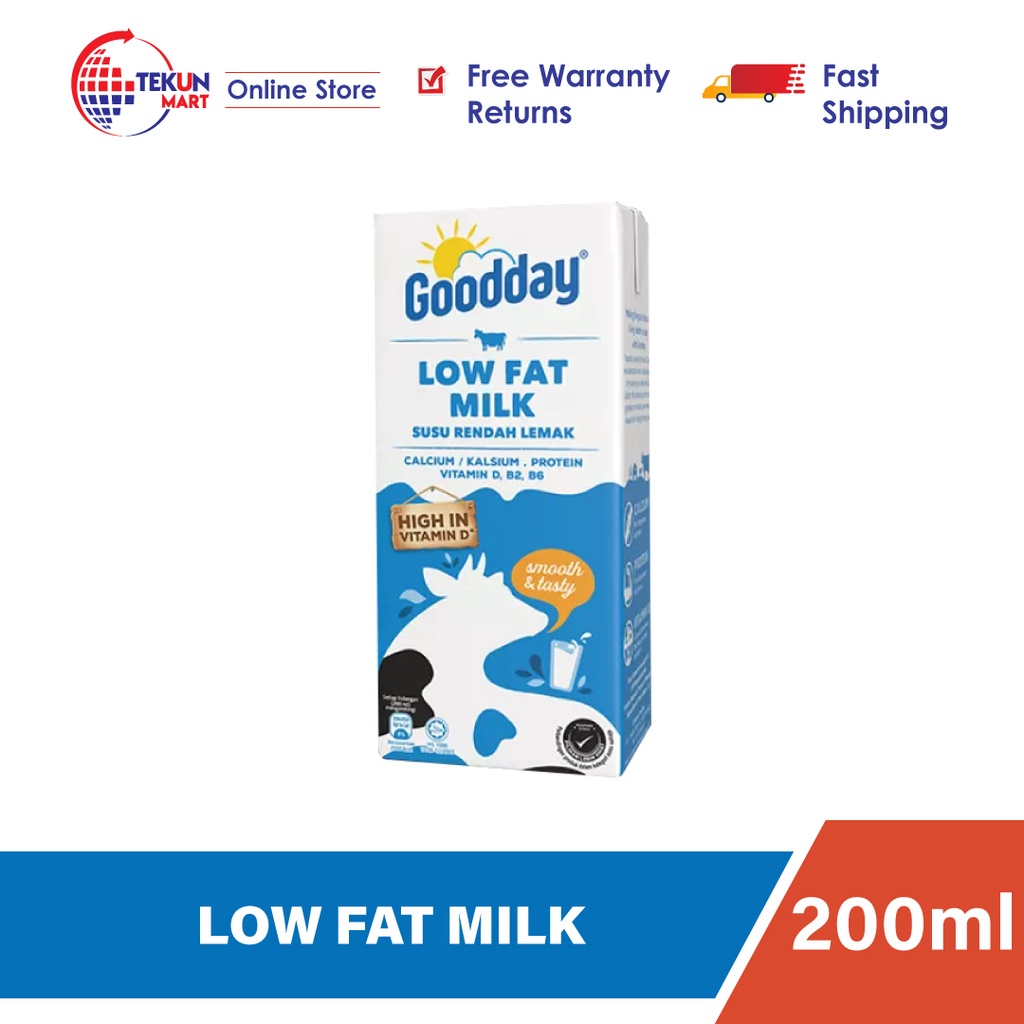 Goodday UHT Low Fat Milk 200ml | Shopee Malaysia