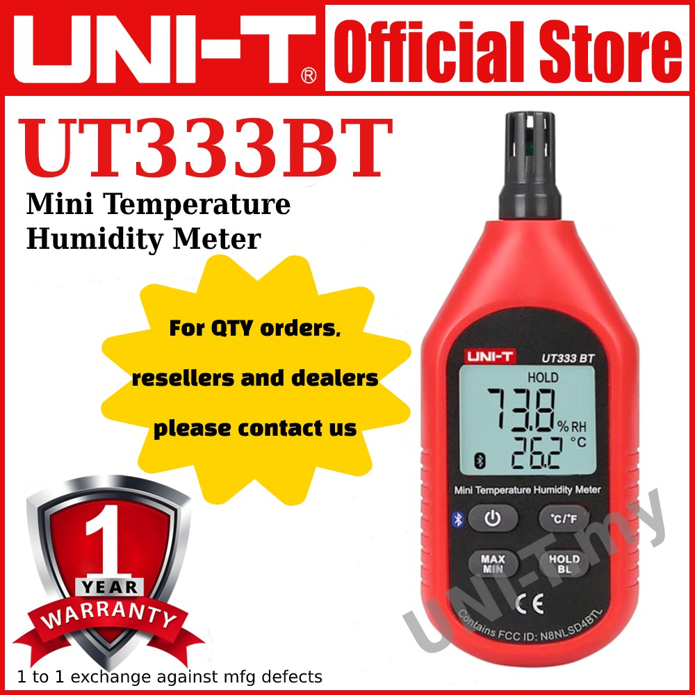 UNI-T UT333BT Mini Temperature Humidity Meter | Shopee Malaysia