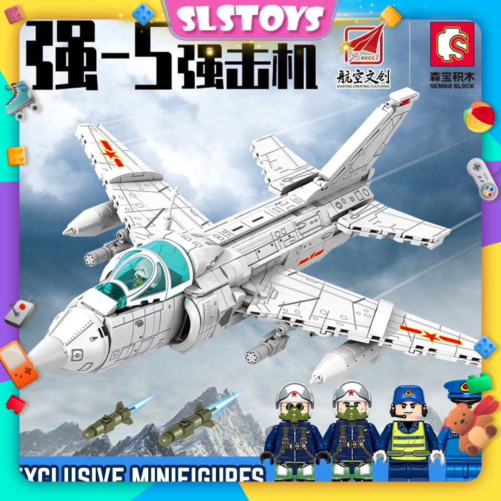 Sembo Block 202157 Q-5 Strike Aircraft Plane Aeroplane Military Army ...