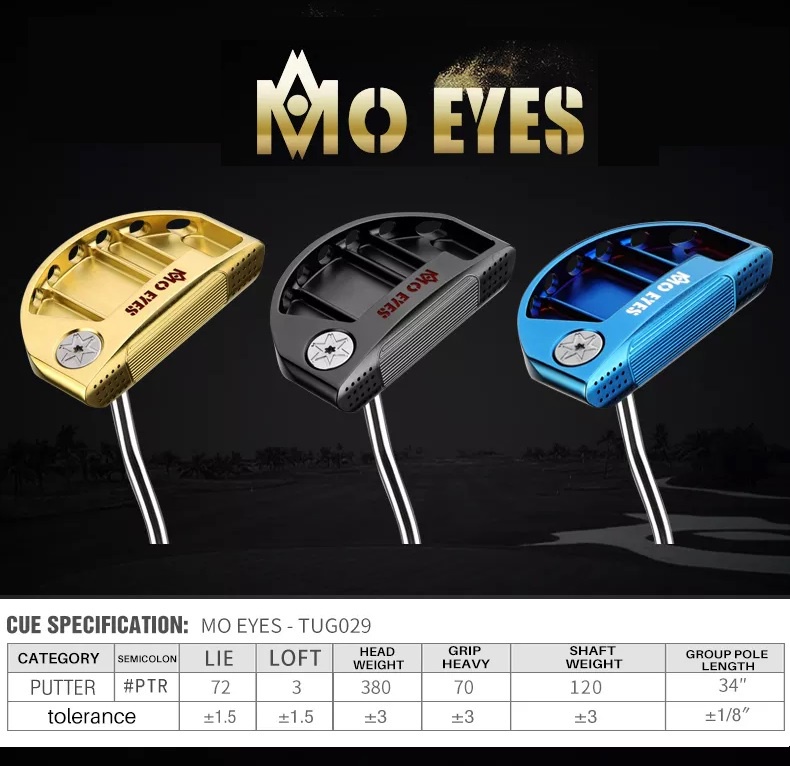 PGM MO EYES II Series men right handed curved face golf putter by soft ...