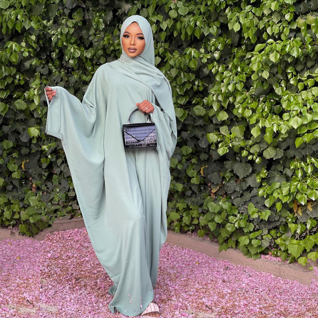 Ramadan Abaya Jubah Plus size Muslim Women Wear dress Muslimah fashion ...