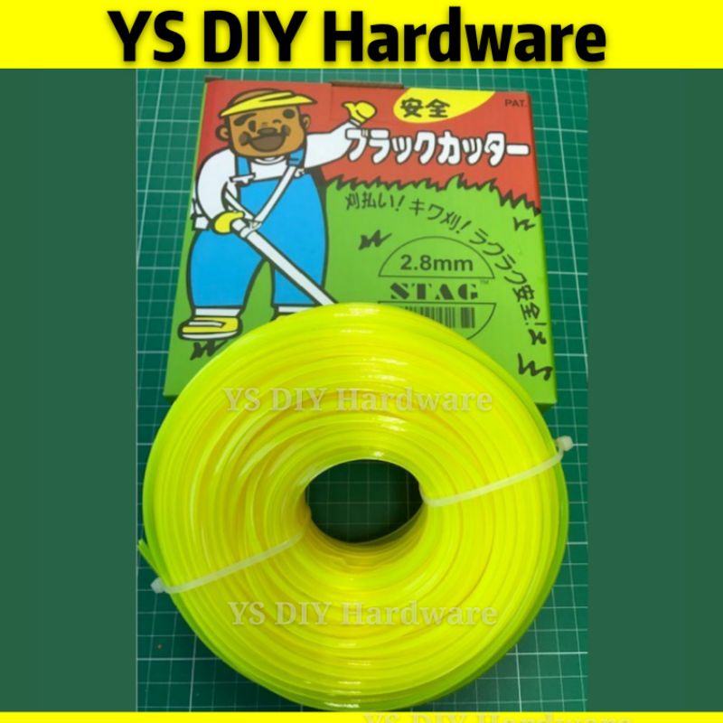 1LB BRUSH CUTTER NYLON TRIMMER LINE / NYLON GRASS TRIMMER LINE / TALI MESIN RUMPUT / 割草绳 ...