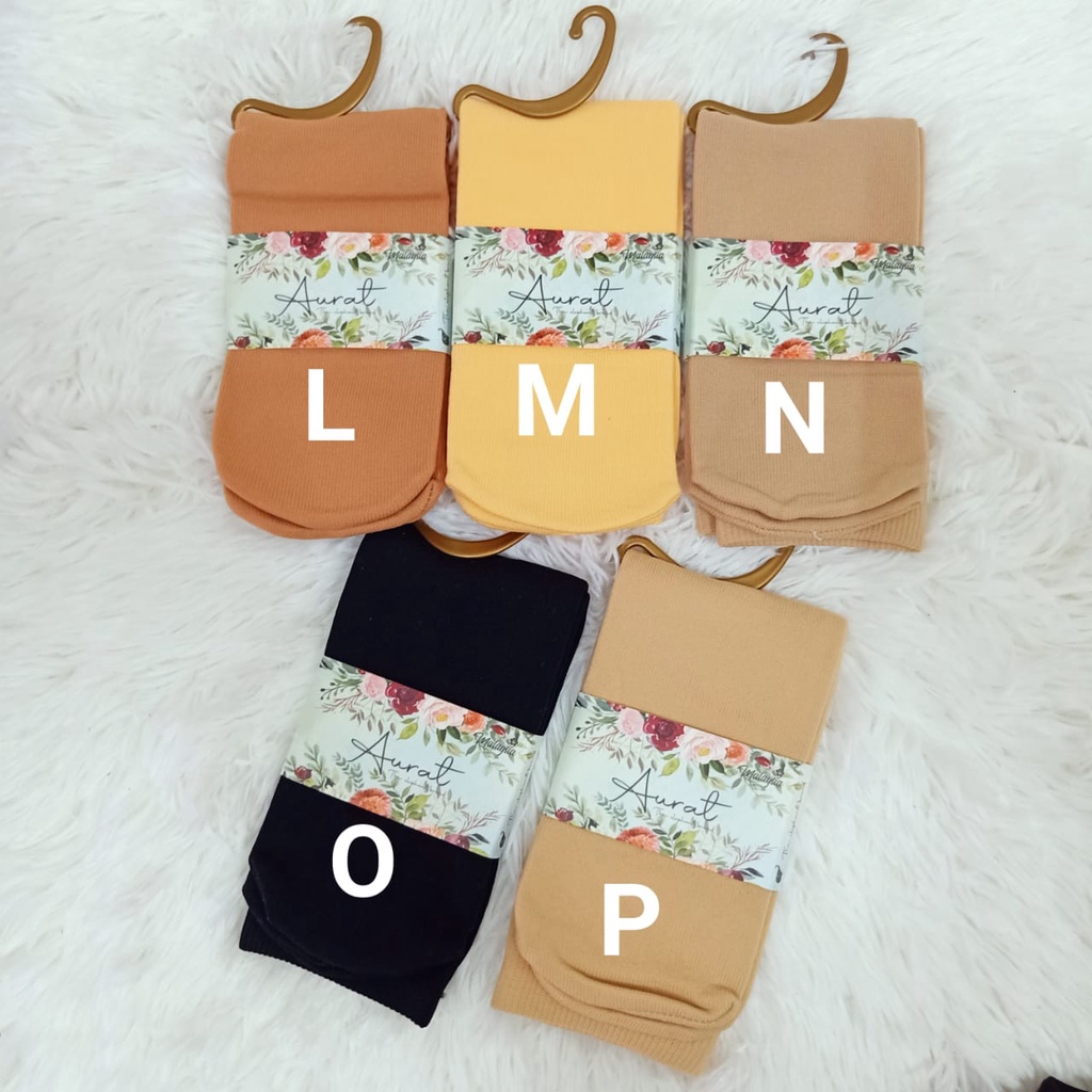 Stokin Plain Panjang Tebal Berjari Dan Biasa (Tanpa Jari/Bulat ...