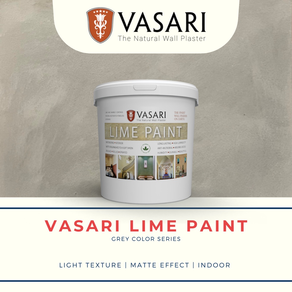 Vasari Lime Paint 1kg (Grey Color Series) | Lime Wash | Shopee Malaysia