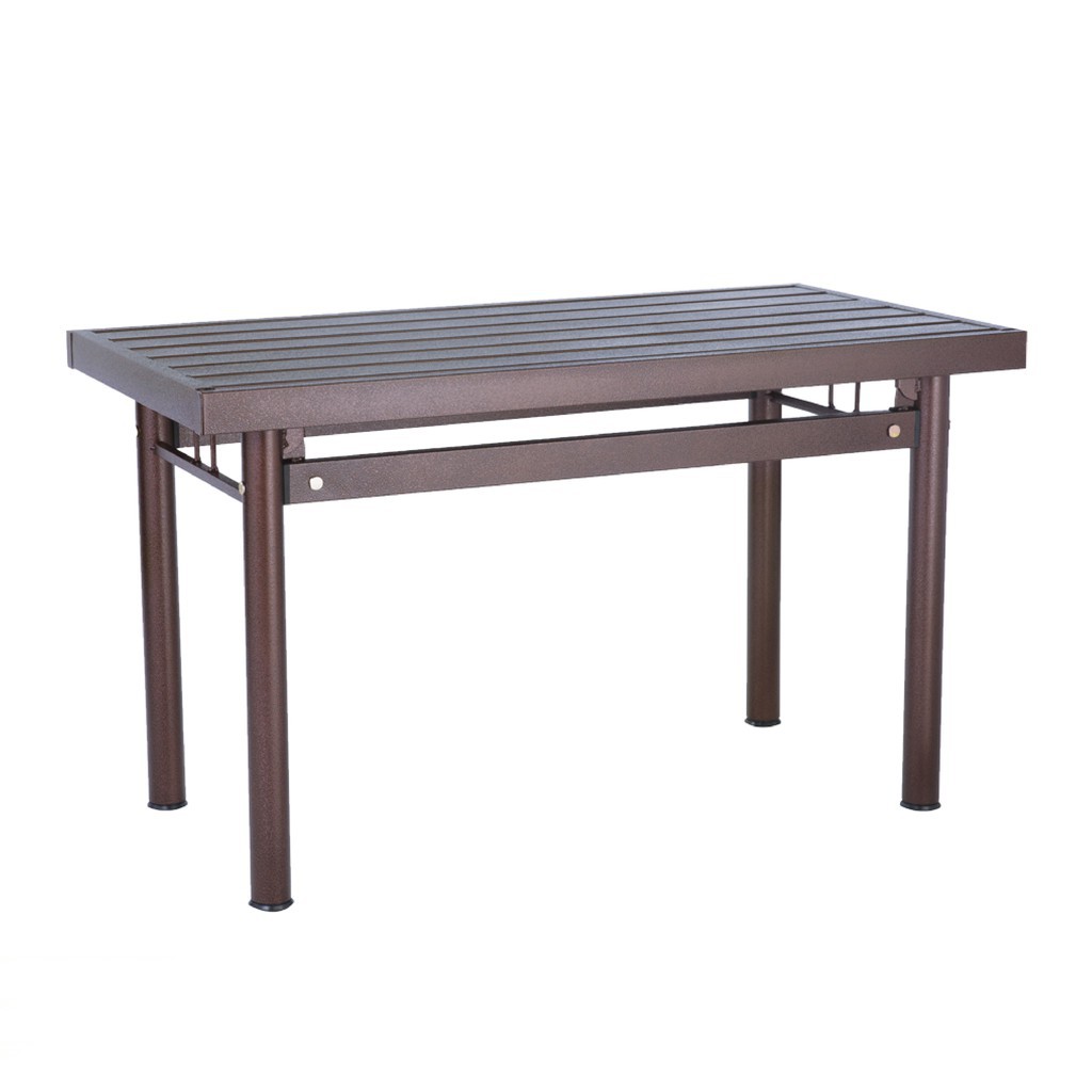 HASSIM 1.1M Metal Outdoor Table Outdoor Dining Table Metal Dinning ...