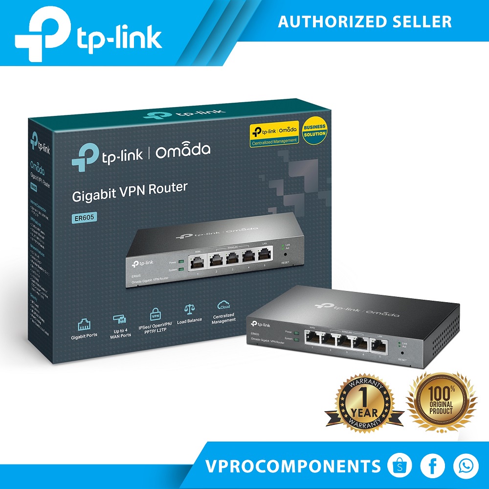 TP-Link ER605 Omada Gigabit VPN Router | Shopee Malaysia