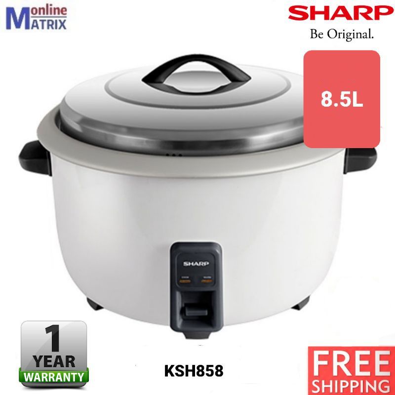 Sharp Rice Cooker 8.5L Non Stick Rice Cooker KSH858/KSH858CWH | Shopee ...