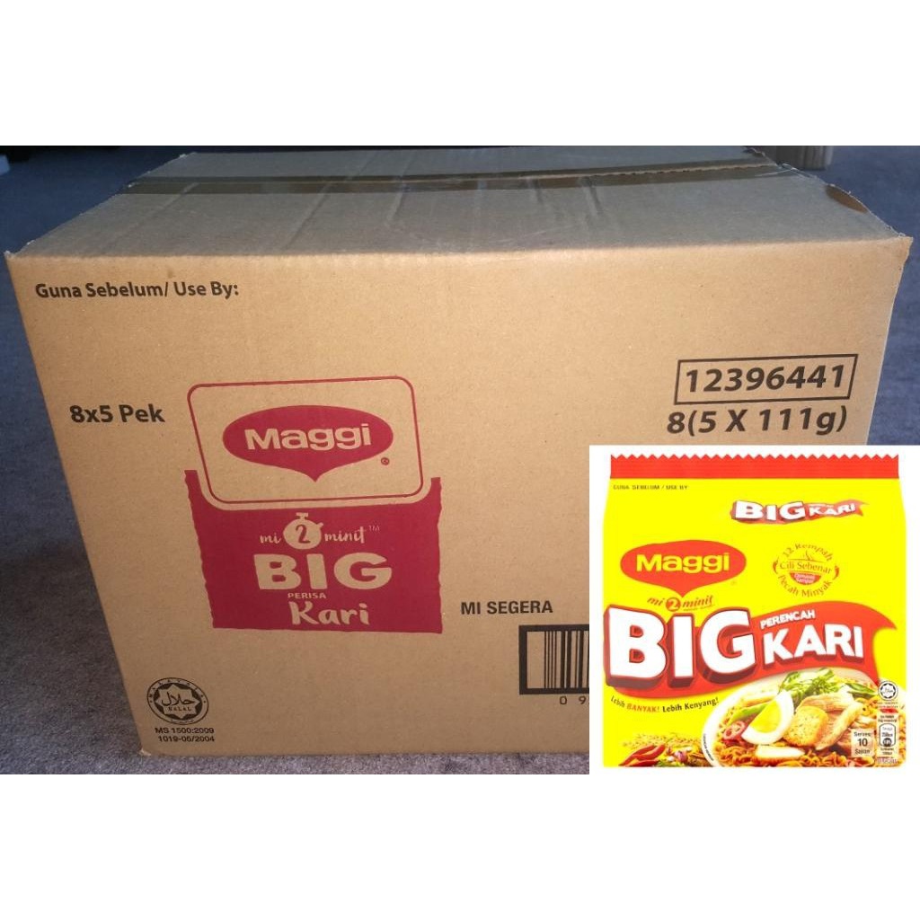 Maggi Big Kari 1 carton (40packs x 111g) | Shopee Malaysia