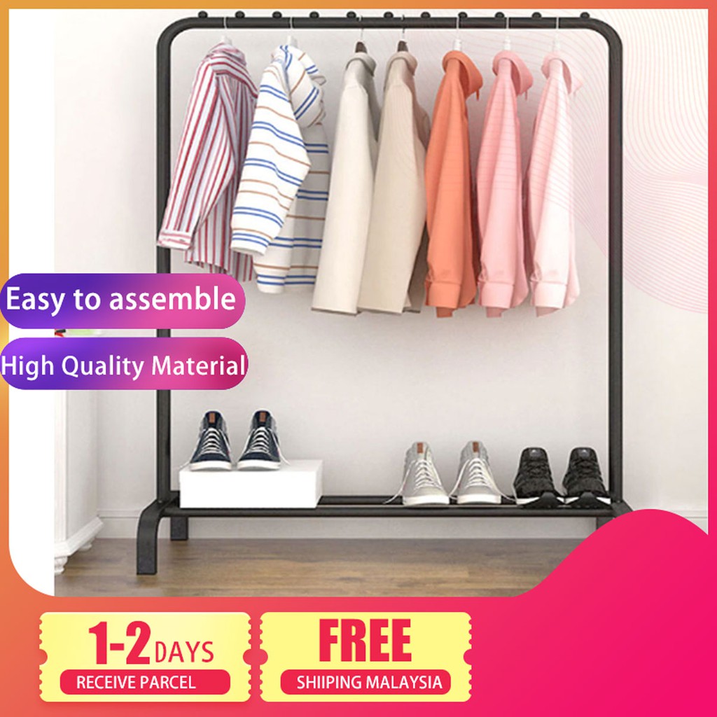 Delly Floor clothing Rack Portable 110 cm Design Bedroom Hanger ...