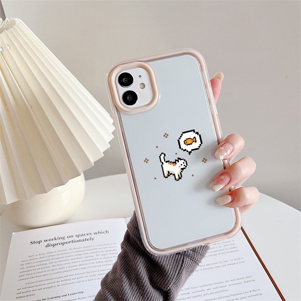 Pixel Cute Cat Phone Case for iPhone 13, iPhone 13 Pro, iPhone 13 Pro ...