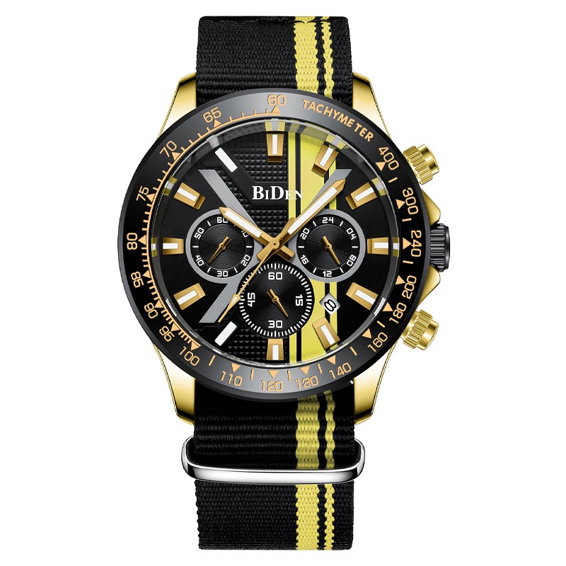 Biden men's sports watch quartz watch men's nylon band trendy men's ...