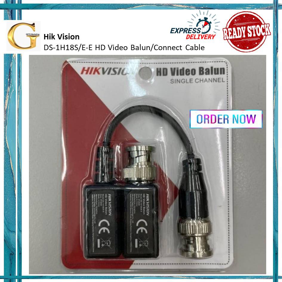 Hik Vision DS-1H18S/E-E HD Video Balun/Connect Cable [Ready Stock ...