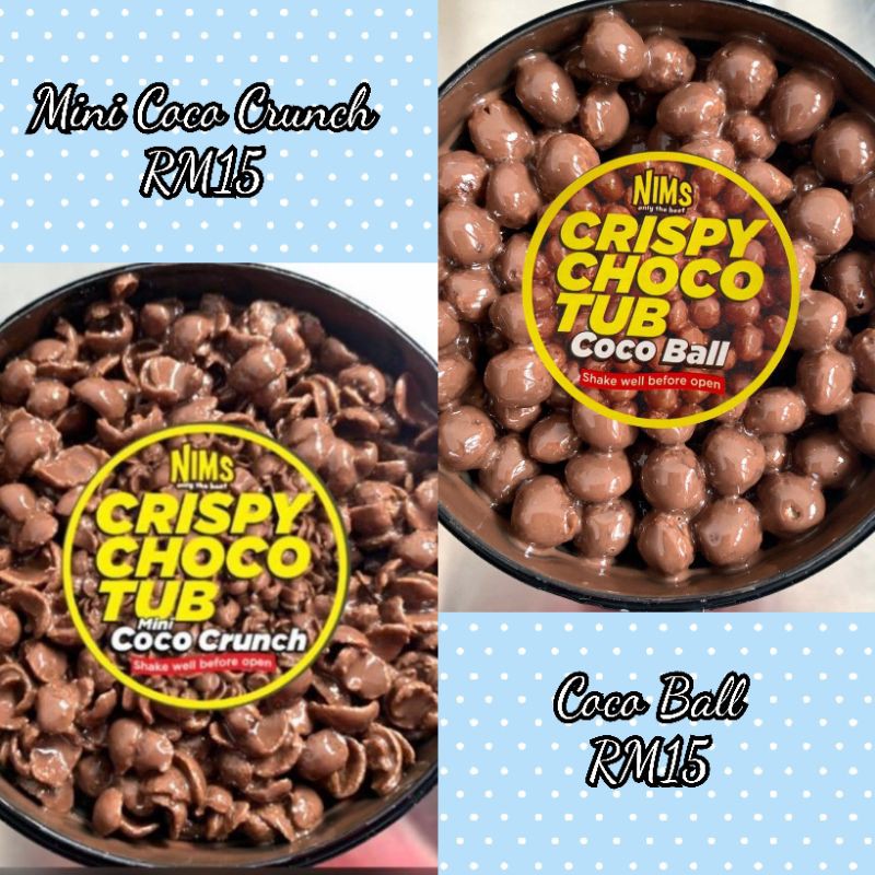 [mini coco crunch / coco ball / coco krisp] Nims CRISPY CHOCOTUB Ready ...