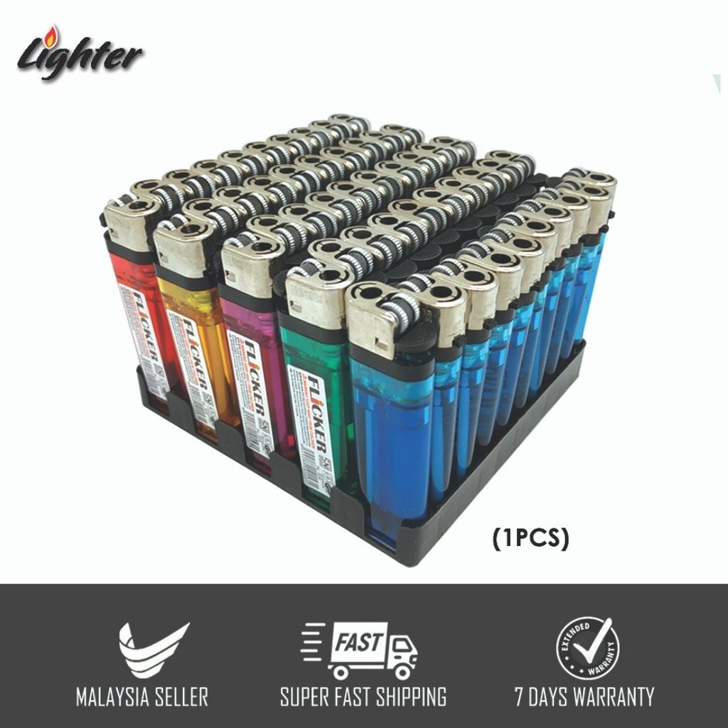 Flicker Disposable Gas Lighter/Pemetik Api Gas Flicker [1Pcs] | Shopee ...