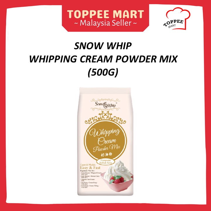 [ WHIPPING ] Snow Whip Whipping Cream Powder Mix [500g] 奶油粉 (NON-DAIRY ...