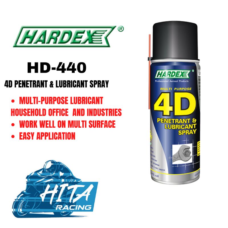 [Hardex] 4D Penetrant & Lubricant spray HD440 400ML 200ml | Shopee Malaysia