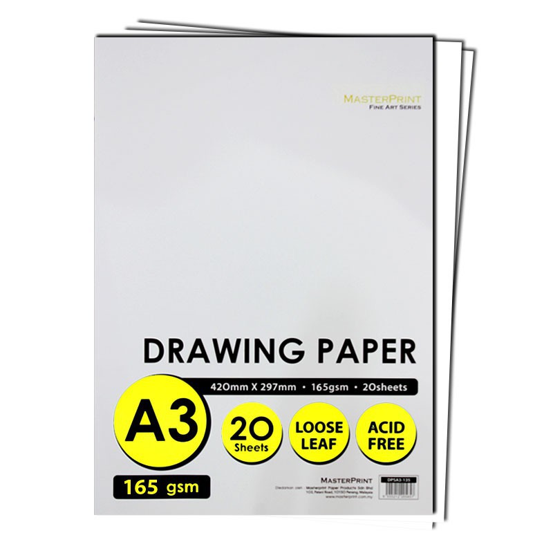 DPSA3-165 A3 DRAWING PAPER 165GSM | Shopee Malaysia