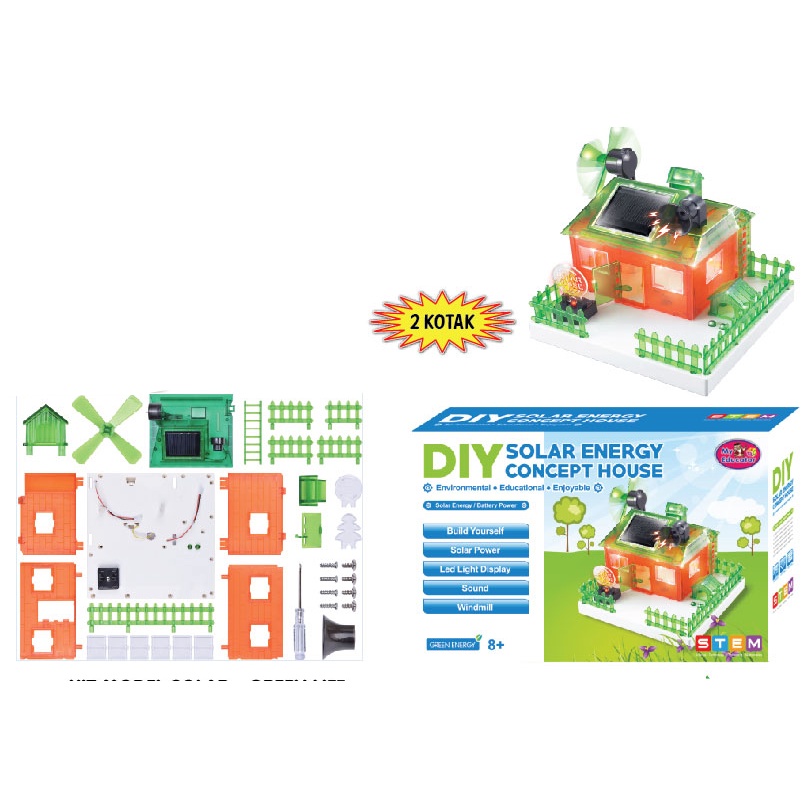 KIT MODEL SOLAR- SOLAR ENERGY CONCEPT HOUSE [READY STOCK] SCIENCE SAINS ...