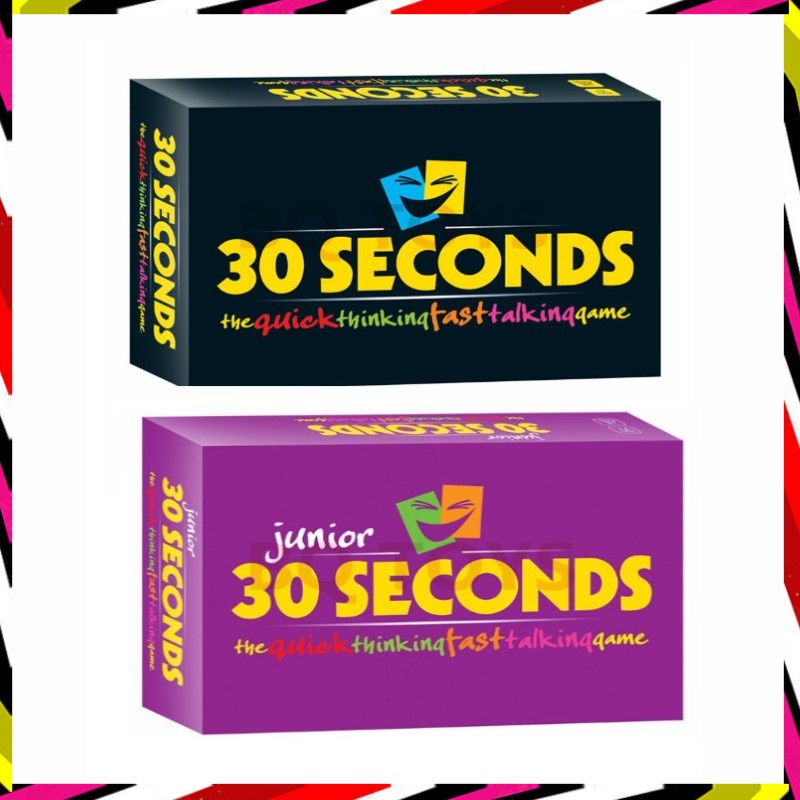 【30 Seconds】 Board Games Junior Booster Card Board Games Gameboy ...