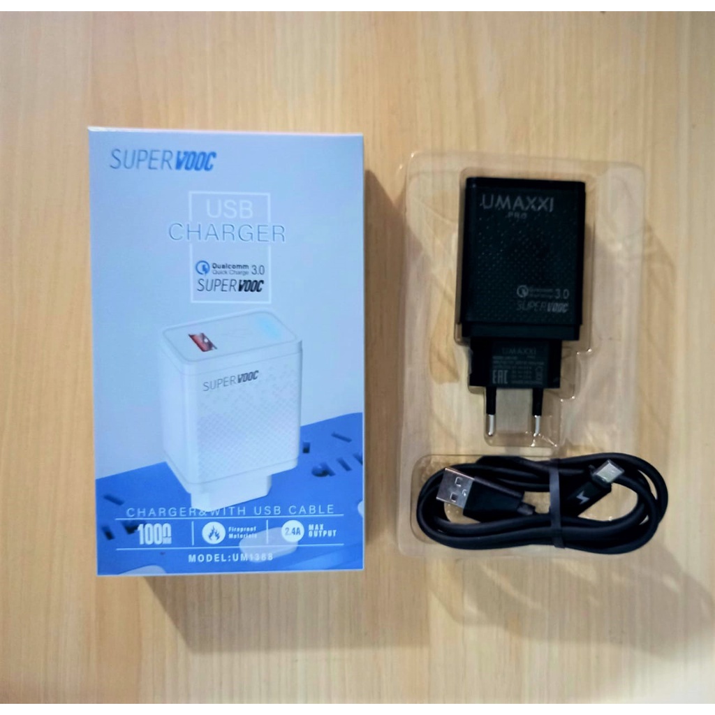 Umaxxi Android Charger Free Micro USB Cable Fast Charging 5V 3A ...