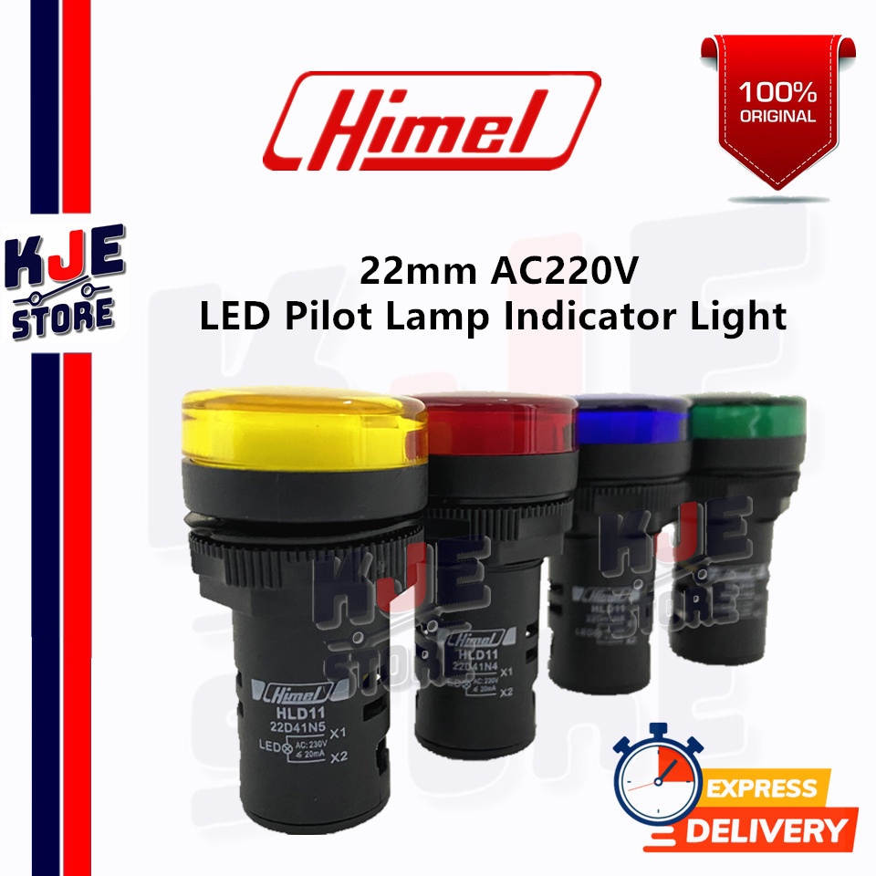 HIMEL Pilot Light Pilot Lamp 22mm LED Signal Indicator Light - AC230V ...