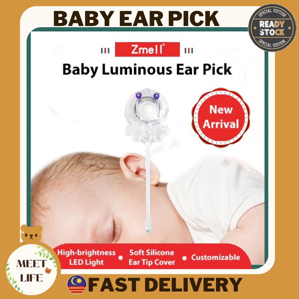 Luminous Ear Pick Safe Soft Silicone High-Brightness Built-in LED Light ...