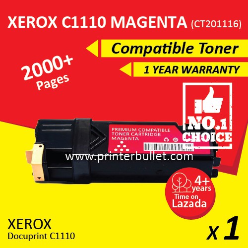 Fuji Xerox Docuprint C1110 / C1110B Magenta Compatible Colour Toner ...