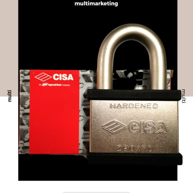 CISA Italy Special Hardened Steel Padlock 70mm (with Special Key Blank ...