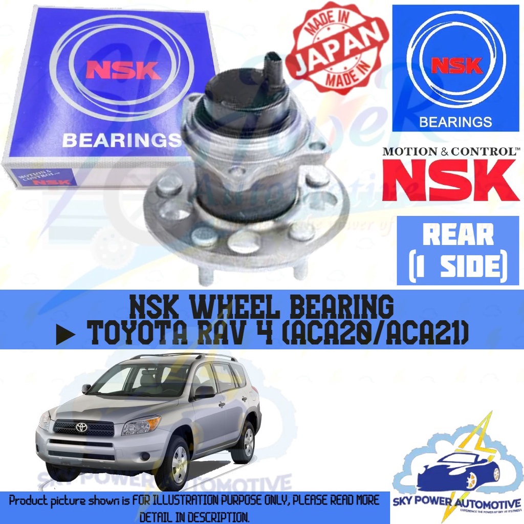 TOYOTA RAV 4 ( ACA20 / ACA21 ) NSK WHEEL BEARING ( REAR ) | Shopee Malaysia