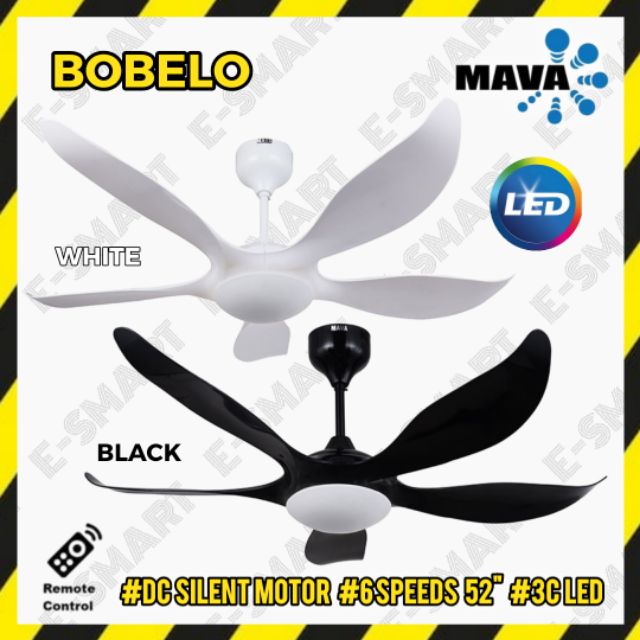 MAVA BOBELO 52" DC CEILING FAN WITH REMOTE CONTROL KIPAS MAVA KIPAS ...