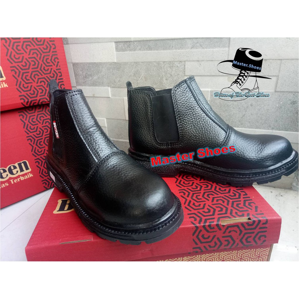 Boyken Safety Shoes Kr.18 Full Black - 100% Original & Standard Work ...