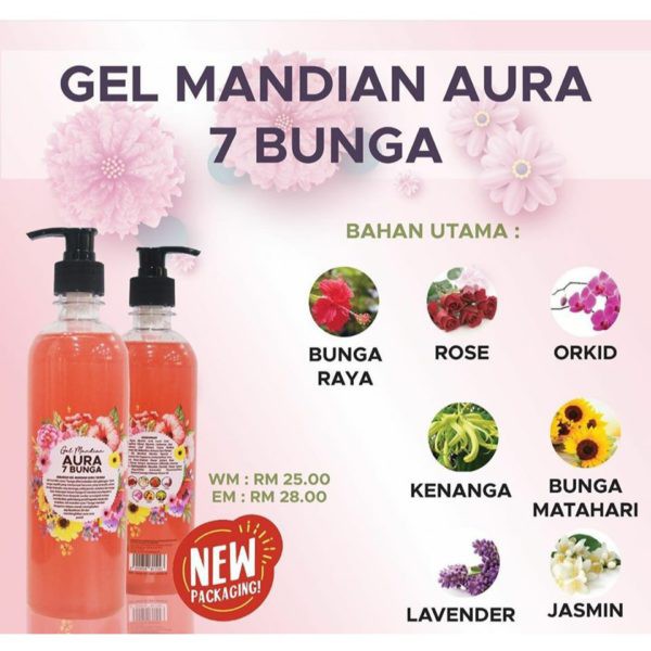 GEL MANDIAN 7 BUNGA D'HERBS !! READY STOCK !! ORIGINAL HQ !! | Shopee ...