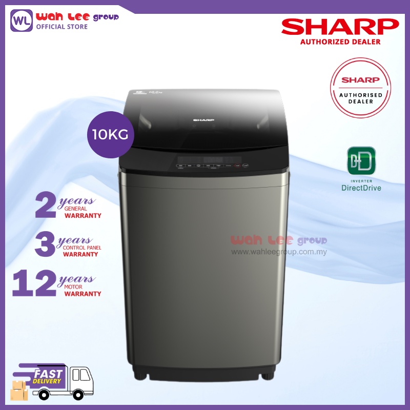 Sharp 10kg DD Inverter Full Auto Washing Machine ESY1019 | Shopee Malaysia