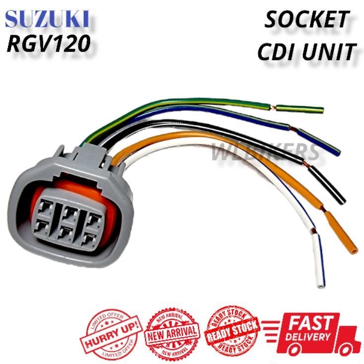 SUZUKI GSX GSX110 RGV RGV120 SOCKET CDI UNIT WIRED -HOT ITEM- | Shopee ...