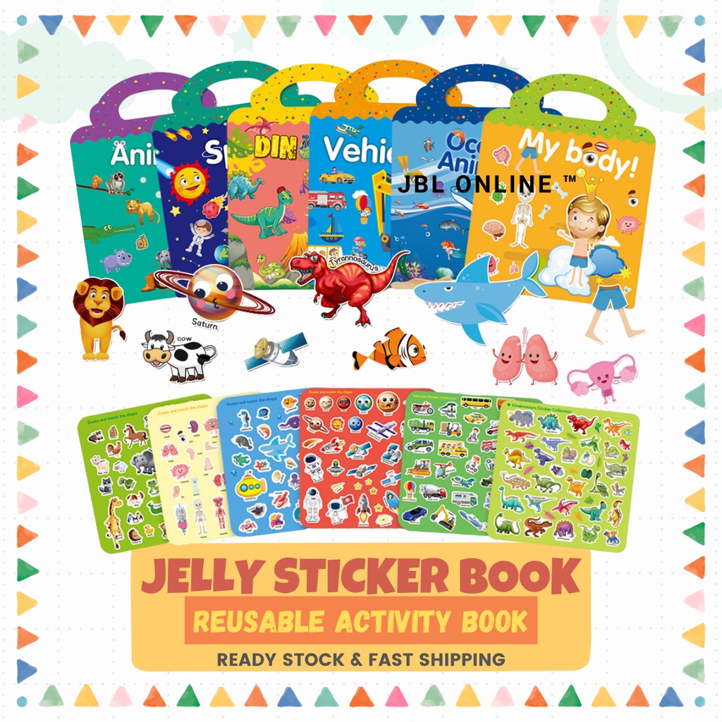 Sticker Book For Kids Quiet Book Kids Reusable Sticker Set Sticker For ...