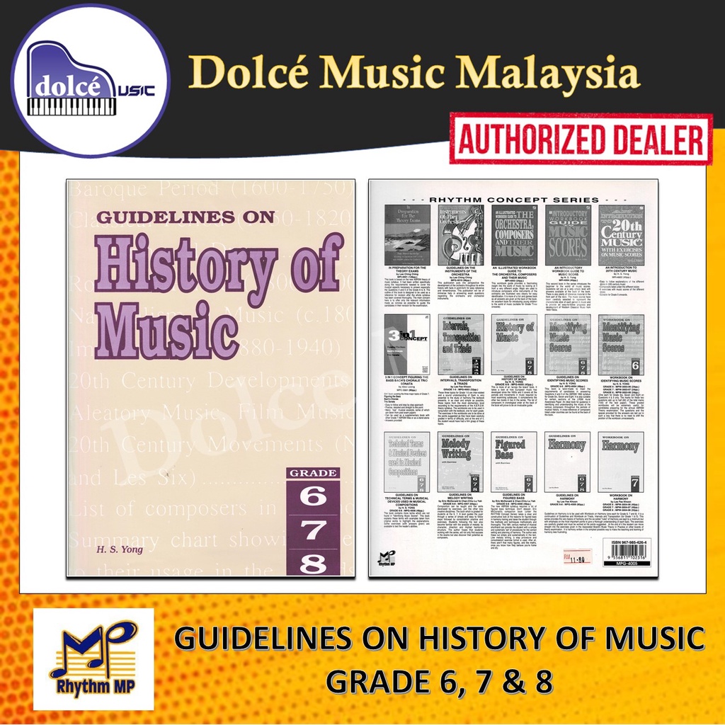 Rhythm MP - Guidelines on History of Music Grade 6, 7 & 8 | Shopee Malaysia
