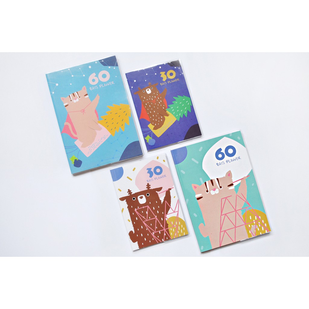 Taiwan Taiwanimal Wana Mochi _ 60 Days Plan Notebook | Shopee Malaysia