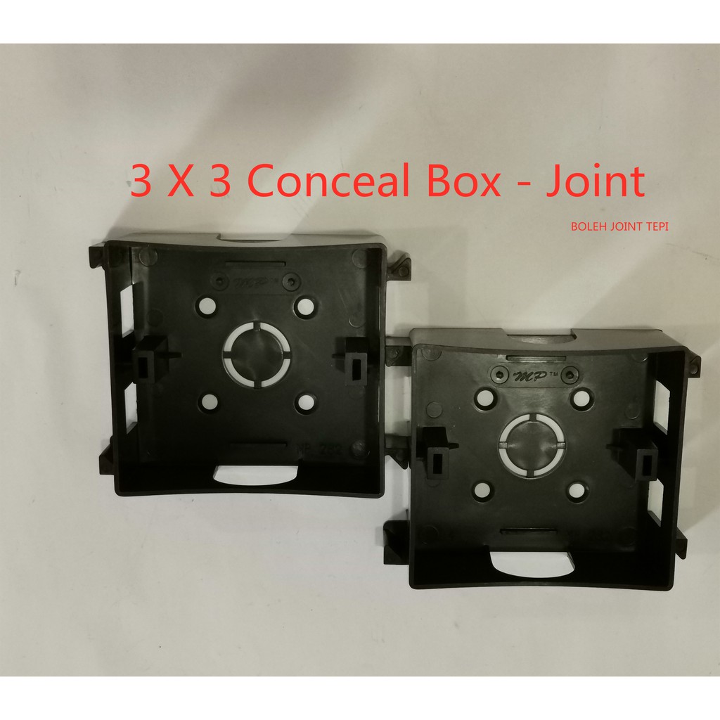 SKOB 3 X 3 Conceal Box - Joint / Single Conceal Base(Utk tanam ...
