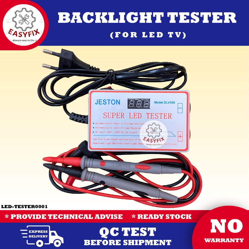LED TV BACKLIGHT TESTER DLV300 JESTON SUPER LED TESTER LAMPU LED ...