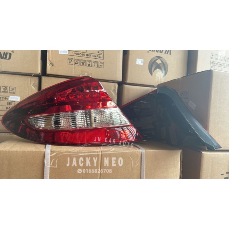 Toyota Vios NCP93 Tail Lamp smoke 07-12 RED WHITE | Shopee Malaysia